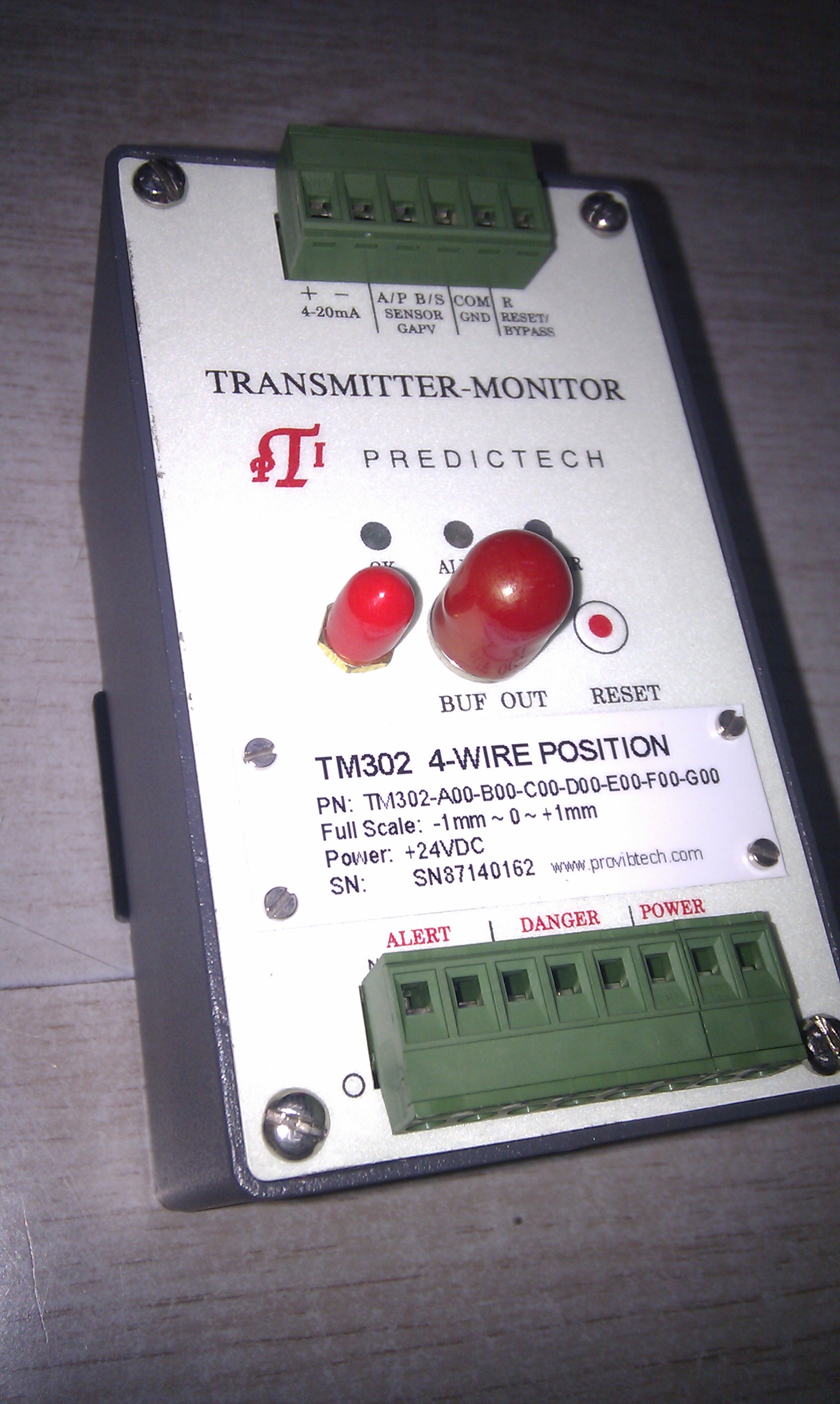 美国派利斯 TM302轴位移变送器（高集成） -北京元亨嘉利科技有限公司