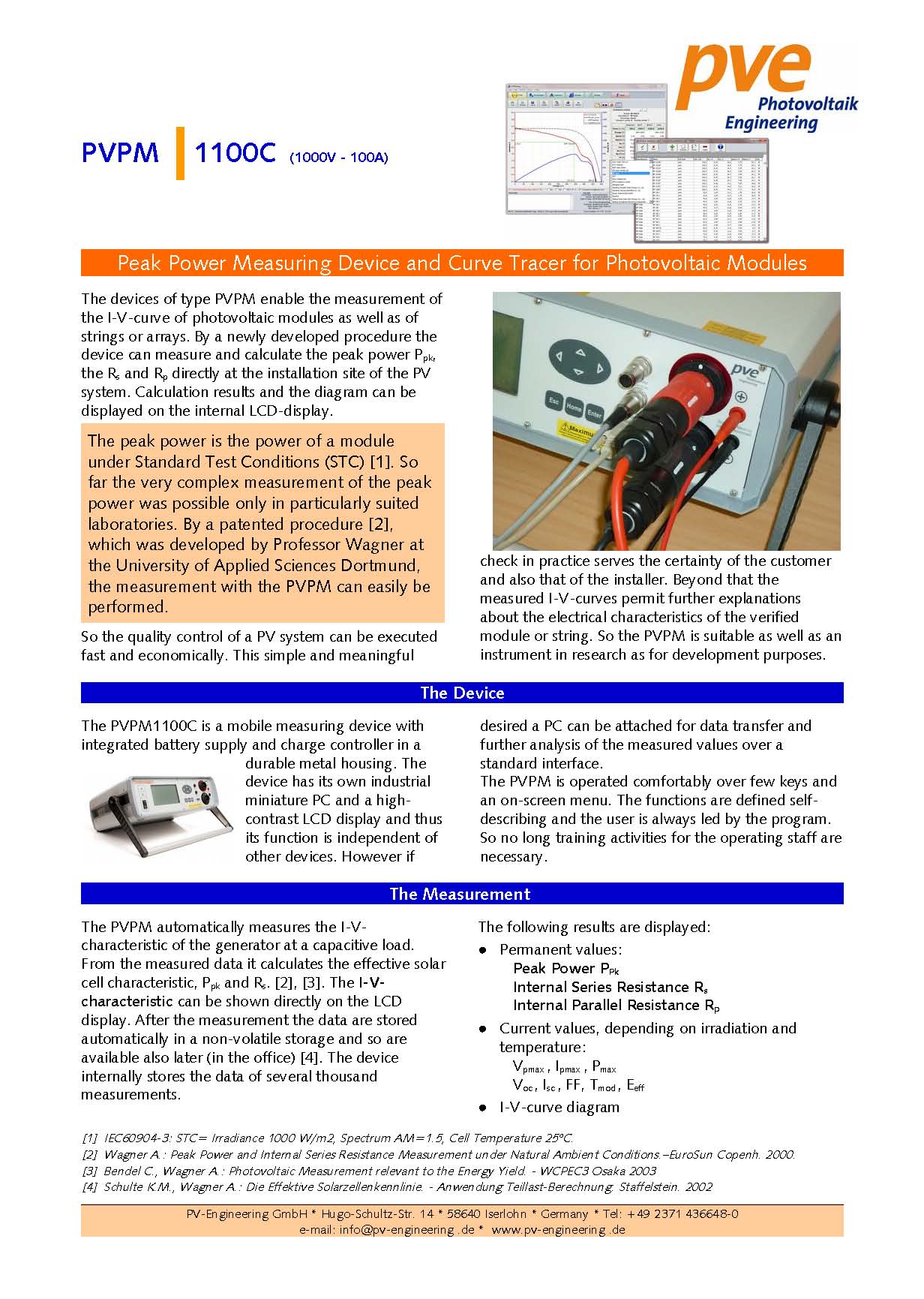 德国PVPM户外IV测量系统-北京华通特瑞光电科技有限公司