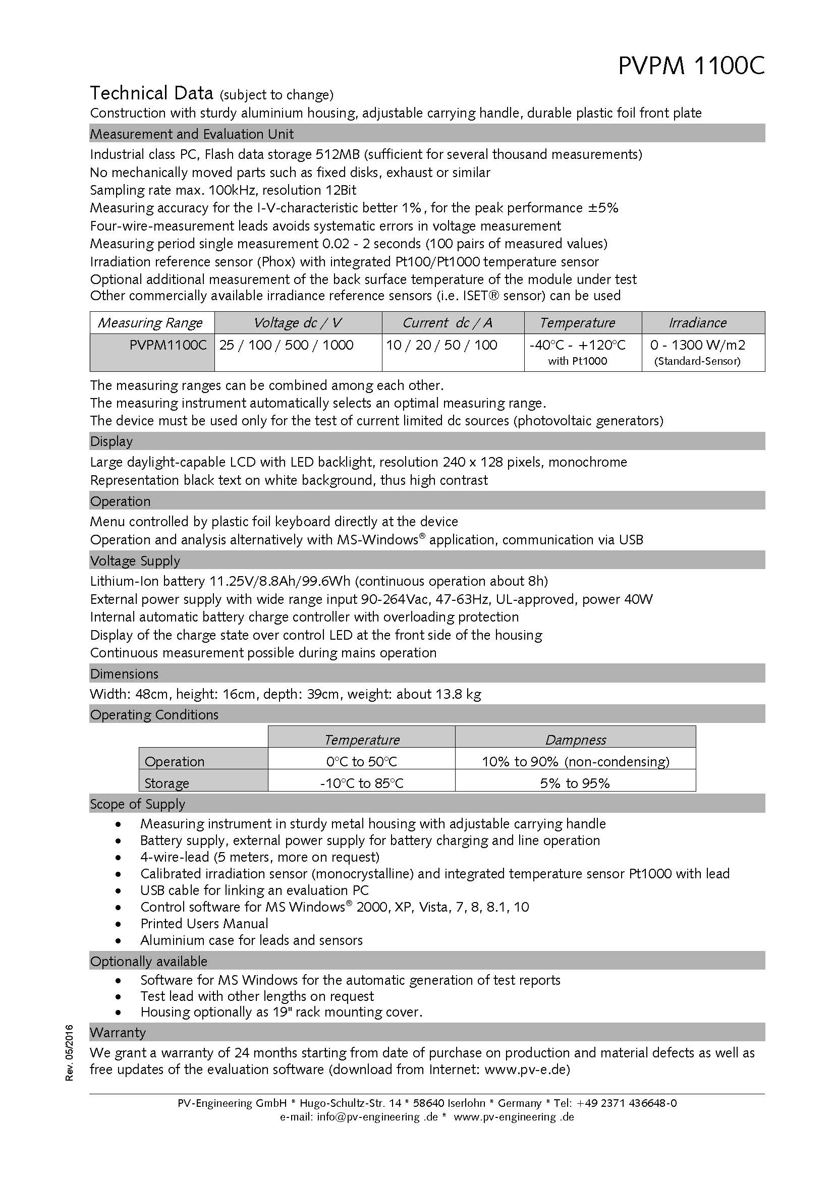 德国PVPM户外IV测量系统-北京华通特瑞光电科技有限公司