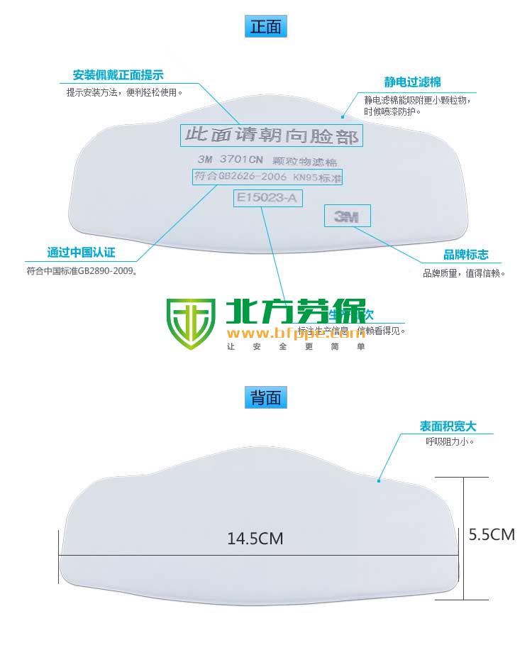 3M 3701CN KN95 颗粒物滤棉-企业官网