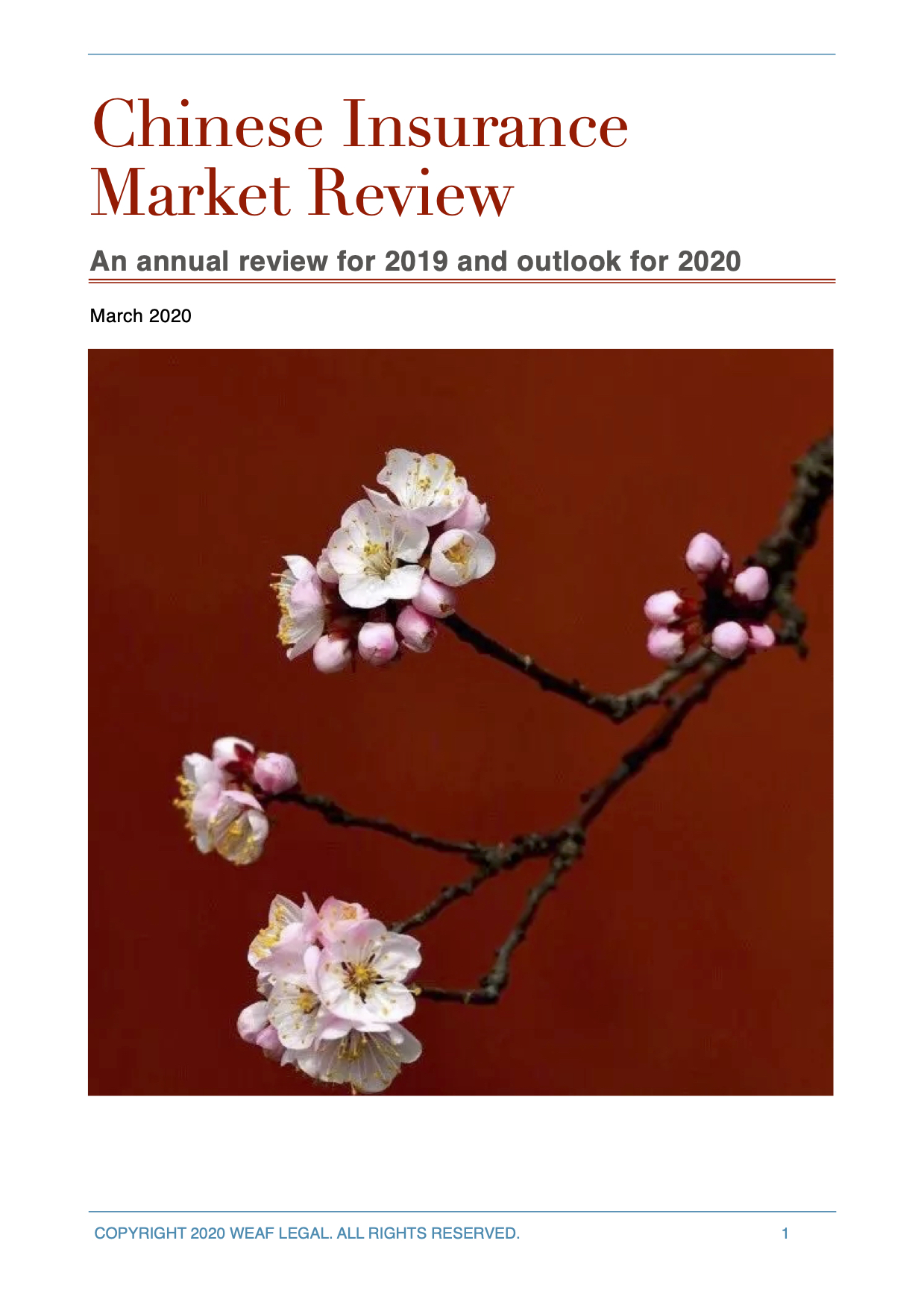 Chinese Insurance Market Review - An annual review for 2019 and outlook ...