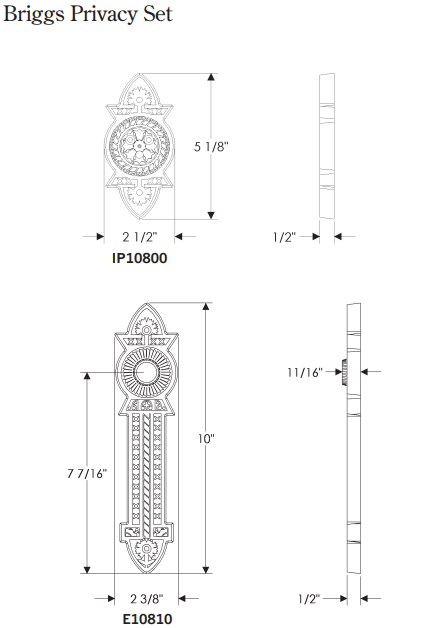 Briggs Privacy Set - E10810 WITH IP10800-企业官网