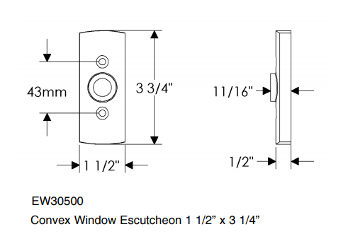 Convex Tilt & Turn Trim - EW30500-企业官网