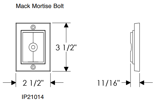 Mack Mortise Bolt - IP21014-企业官网