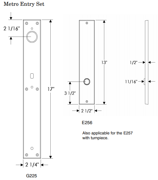 Metro Entry Set - G225/G226-企业官网